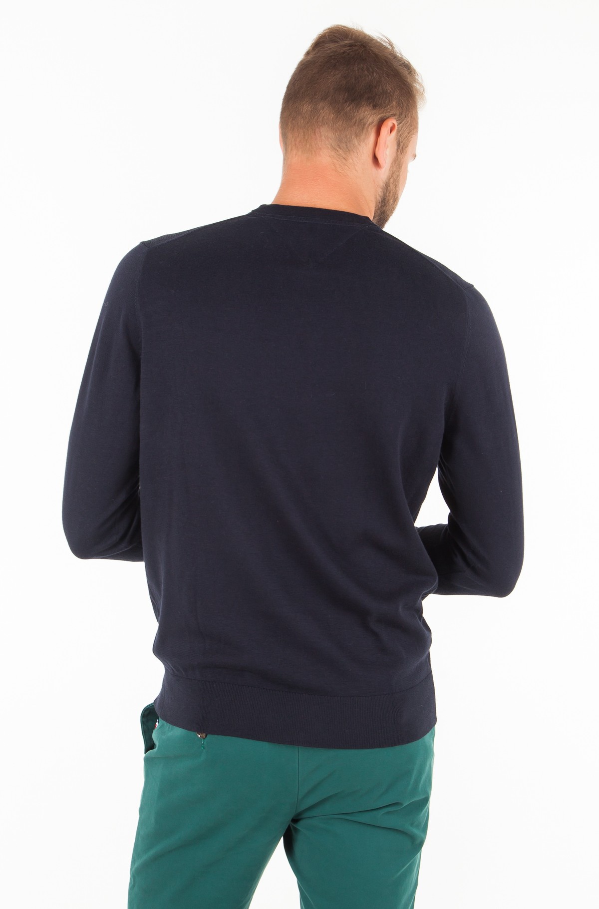 Sweater CORE COTTON-SILK CNECK Tommy Hilfiger, Mens Knitwear | Denim ...