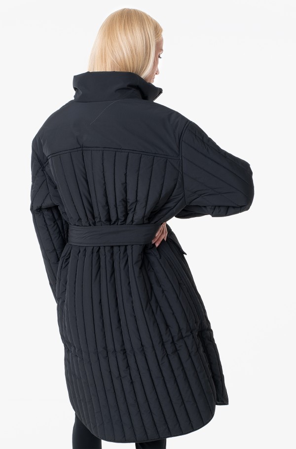 black Coat WAISTED QUILTED COAT Calvin Klein Coats black Coat WAISTED QUILTED COAT Calvin Klein Coats Denim Dream E pood